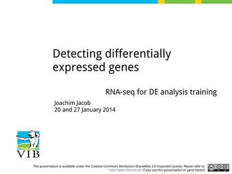 Rna Seq For De Analysis Detecting Differential Expression Part 5 Pdf