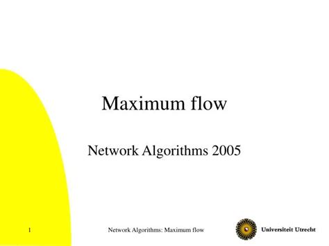 Ppt Maximum Flow Powerpoint Presentation Free Download Id916096