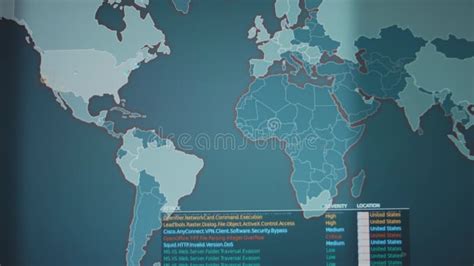 Monitoring Global Data Trends With Advanced Technology In A Modern Control Room Stock Footage
