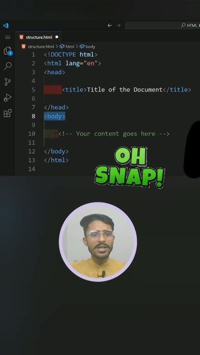 Structure Of Html Document Htmlcsshtmlhtml5thecodingbrainviralvideohtmltutorial Webdev