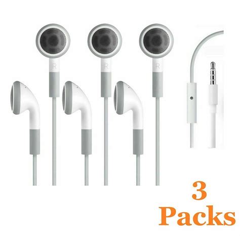 Headset Earphones Wired With Built In Mic Friendly Corded Earbuds For