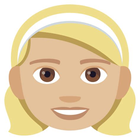 👧🏼 Girl Medium Light Skin Tone On Joypixels 4 0