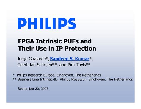 Pdf Fpga Intrinsic Pufs And Their Use For Ip Protection