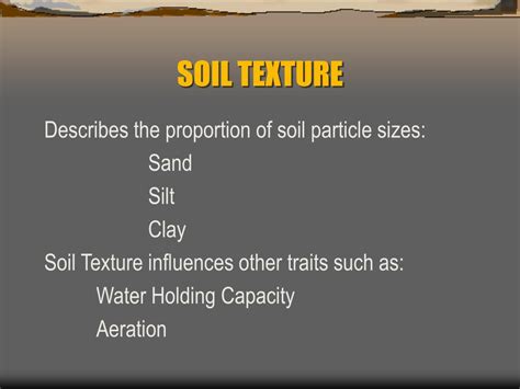 PPT PHYSICAL PROPERTIES OF SOIL PowerPoint Presentation Free Download ID 599095