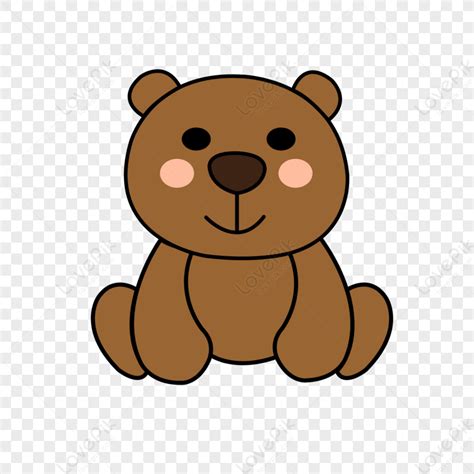 귀요미 카톤 브라운 곰돌이 갈색 곰 Png 일러스트 무료 다운로드 Lovepik