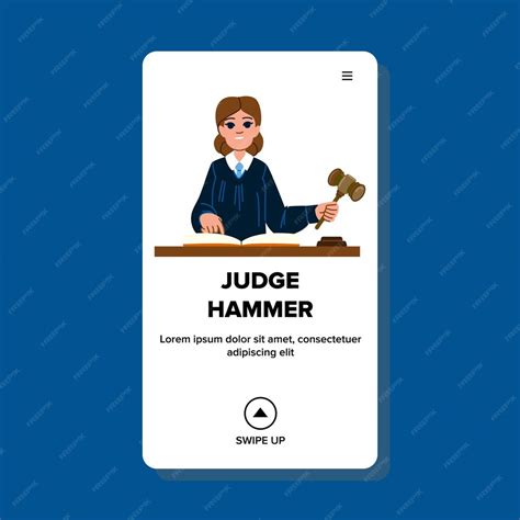 Premium Vector | Verdict judge hammer vector