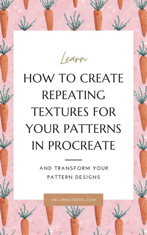 learn how to create repeating textures for your patterns in procreate