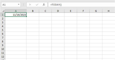 Today S Date In Excel Step By Step Tutorial