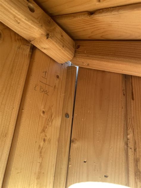Filling Gaps Between Panels In Outdoor Shed Style Sauna Rsauna