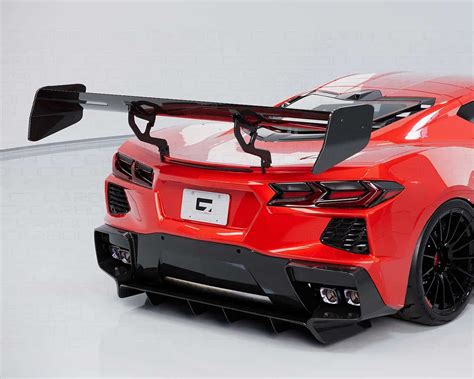 Corvette C8 Daytona Chassis Mounted Spoiler Upgrade C7 Carbon