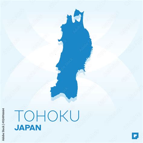 Tohoku Vector Map Vector Map Of Tohoku Editable Eps Ai Files Vector