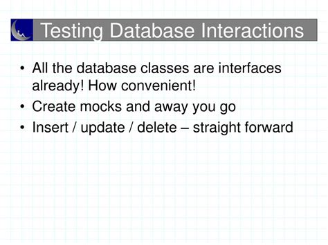 Ppt Unit Testing Tips And Tricks Database Interaction Powerpoint Presentation Id