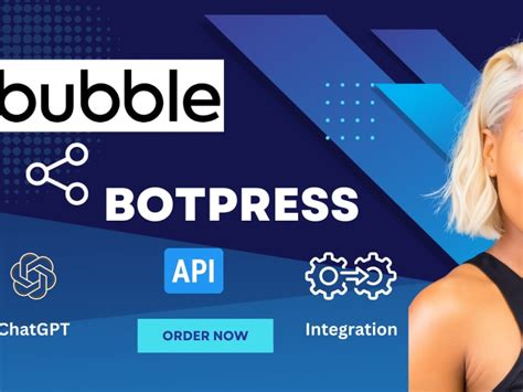 develop a responsive bubble web app app integrate chatgpt