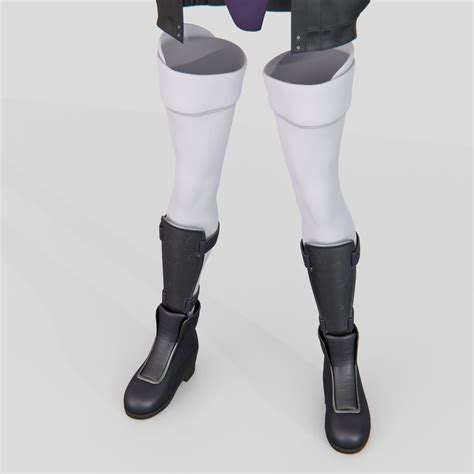 3d Model Gits Motoko Kusanagi Outfit Costume Set Vr Ar Low Poly