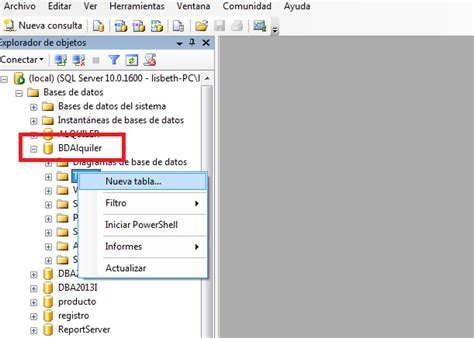Creación de Tablas en SqlServer de Modo grafico NeytorTec Tutoriales Web