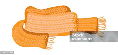 흰색 배경에 스카프 벡터를 그리는 가을 그림 플랫 핸드는 디자인 인사말 카드를 위한 가을 요소를 그렸습니다 추수 감사절 가리기에 대한 스톡 벡터 아트 및 기타 이미지