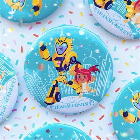 Transformers Bumblebee And Sari Sumdac Button Snackbasket