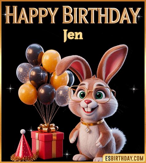 Happy Birthday Jen  🎂 Animated Images Wishes And Music 【27 S】