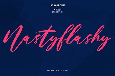 Nastyflashy Brush Script Font 1629533