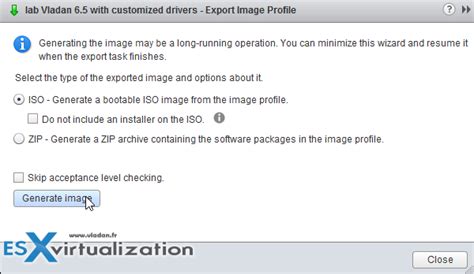 How To Create A Custom Esxi 65 Iso With Vmware Image Builder Gui Esx Virtualization