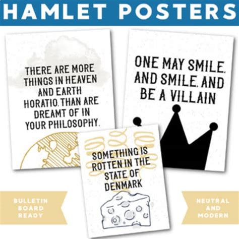 Hamlet Bulletin Board Borders And Posters Shakespeare Posters