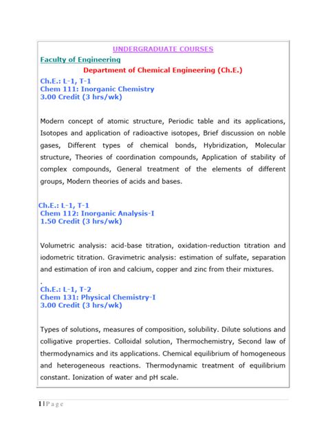 Ug Syllabus Pdf Chemistry Chemical Bond
