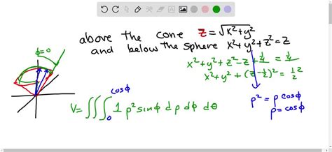 Solved Use Spherical Coordinates To Find The Volume Of The Solid That