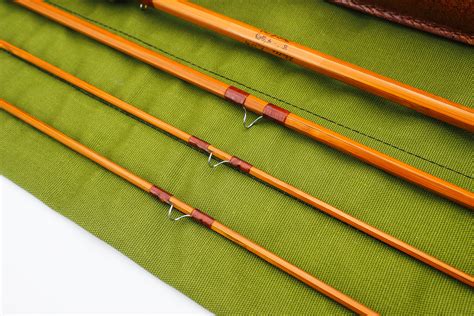Orvis Impregnated Battenkill” 8′ 6 4 12 Oz Bamboo Fly Rod Leather