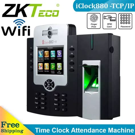 Zkteco Iclock880 Biometric Fingerprint Attendance Time Clock Tcp Ip Wifi Machine £312 99