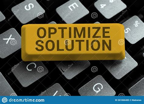 Sign Displaying Optimize Solution Internet Concept Process Of Finding