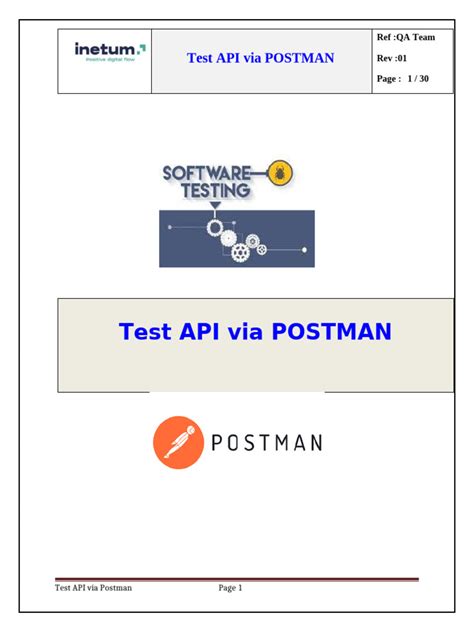 Test Api Via Postman Qa Team Pdf