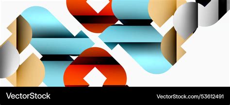 Abstract Background Colorful Geometric Curve Vector Image