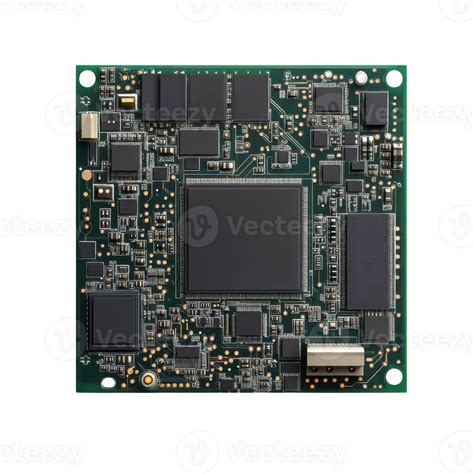 Computer Circuit Board With Microchips 53465606 Png