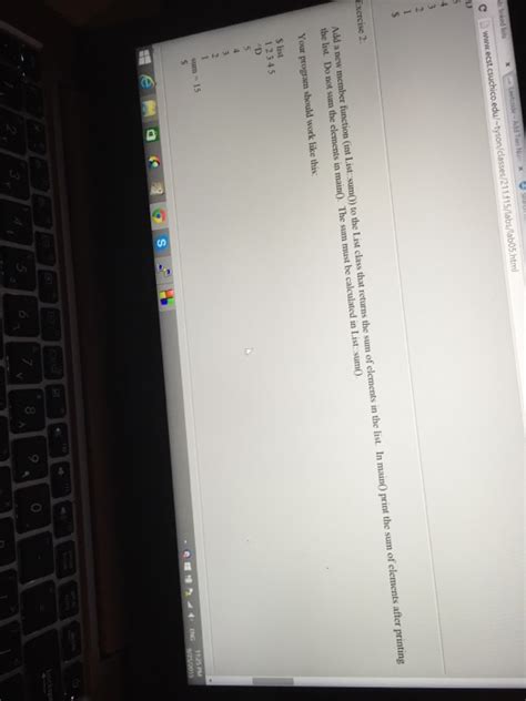 Exercise Chegg
