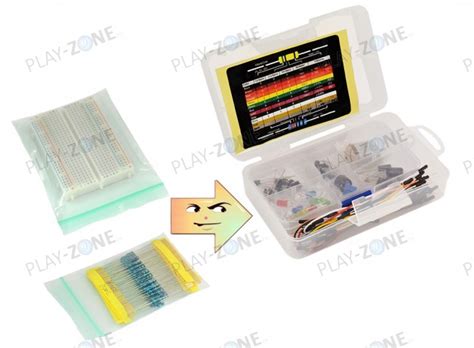 Play Zone CH Bauteile Starter Set Advanced für Arduino Projekte mit Box Teile