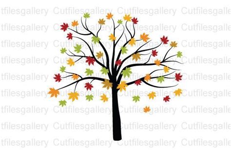Fall Tree Leaves Svg Designs Graphics
