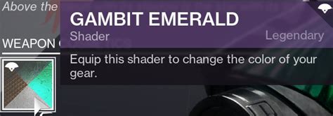 Does This Shader Drop From Gambit Matches I Just Want To Know Before I Start Grinding Gambit