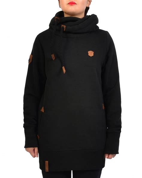 Толстовка длинная женская с капюшоном Naketano Darth Long IX Black ...