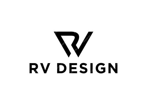 Premium Vector Rv Logo Design Vector Illustration
