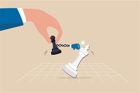 비즈니스 경쟁 비밀 무기 또는 라이벌과 경쟁자를 물리 칠 수있는 승리 전략 승리 개념을 돕는 혁신 게임 체인저 전략으로 체스