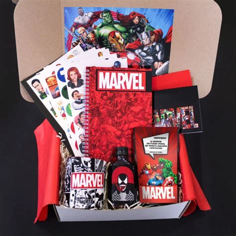 Бокс MARVEL 2.0 ⦁ classic ⦁ Подарок фанату Марвел ⚡ Бокс для фанатов ...