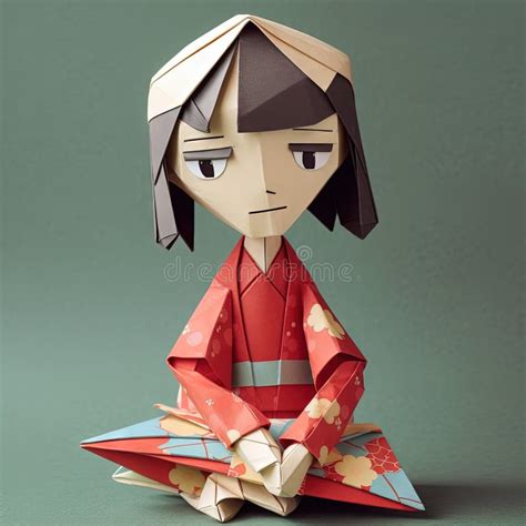 Origami Girl A Delicate Paper Creation For Crafts And Art Projects