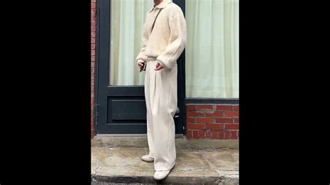 남자 코디 원턱 핀턱 울 와이드 슬랙스 가을 겨울 바지 남친룩 포멀 댄디 남자 쇼핑몰 추천 Youtube