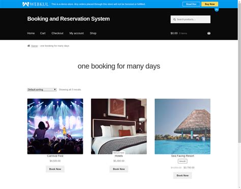 Booking And Reservation Plugin For Woocommerce By Webkul Codecanyon