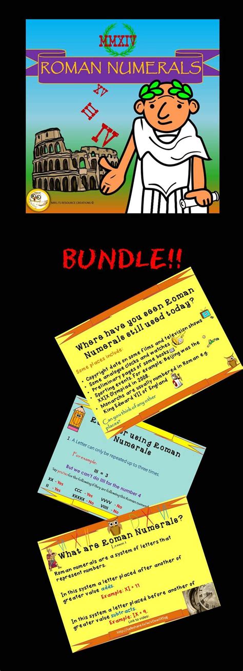 Roman Numerals Powerpoint Lessons Activities And Worksheets Math