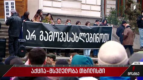 აქცია მსვლელობა თბილისში Youtube
