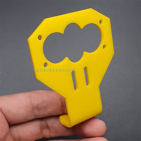 Arduino Mounting Bracket For Ultrasonic Module Hc Sr04 Yellow