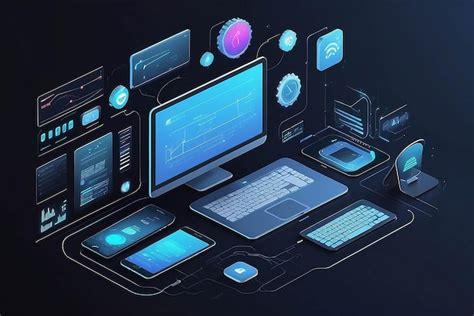 Ilustração do conceito de interface de programação de aplicações Foto Premium