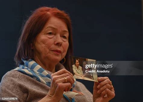 Auschwitz Survivor Stefania Wernik Shows A Photo Of Her Mother