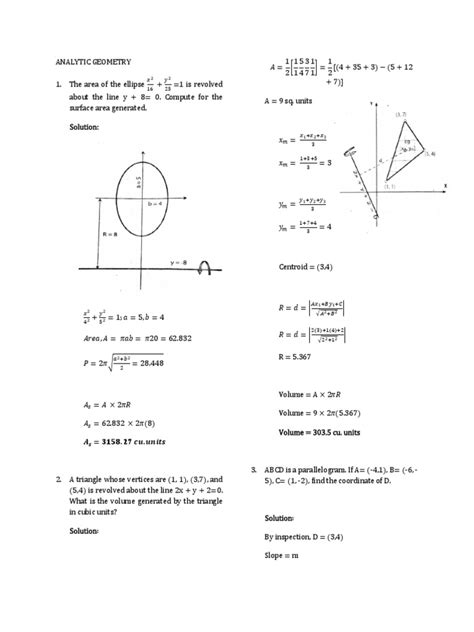 Analytic Geometry Pdf Apsis Tangent